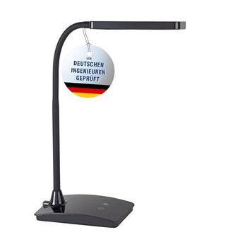 Maul Maul LED Tischleuchte MAULpearly colour vario | Schreibtischlampe dimmbar | Leistungsstarke Arbeitsplatzleuchte | Schreibtischlampe mit 3000-6500K | L