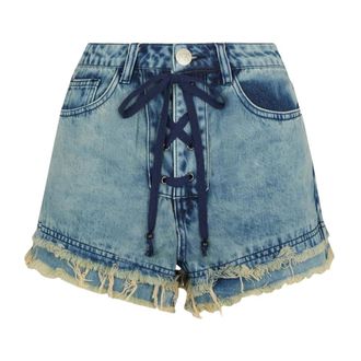 F**k Damen, Shorts, Blau, SGr&ouml;&szlig;e