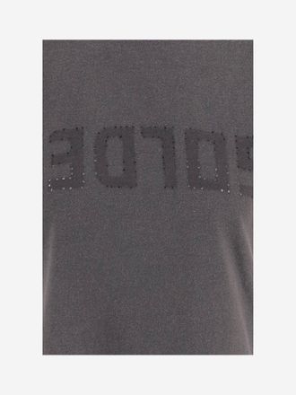 Golden Goose Womens Cotton Logo T-Shirt Dark Grey T-Shirts & Jerseys