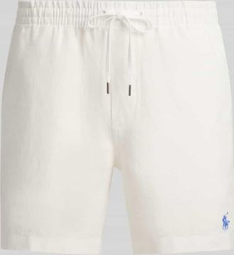 Polo Ralph Lauren Leinenshorts mit Tunnelzugbund und Logo Stitching