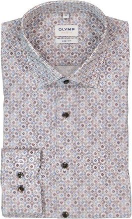 Olymp Herren Hemd braun gemustert