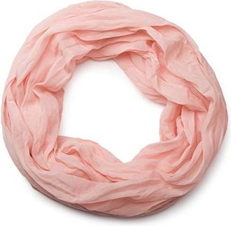 styleBREAKER écharpe tube légère unie, écharpe dété soyeuse, foulard unisexe uni 01016076, couleur:Corail-clair