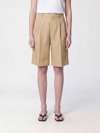 Tagliatore Short de tailleur en lin &agrave; taille haute et imprim&eacute; floral