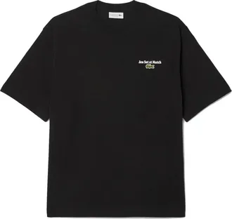 Lacoste Homme, Tops, Noir, Taille: XL T-shirt Imprim&eacute; Ample
