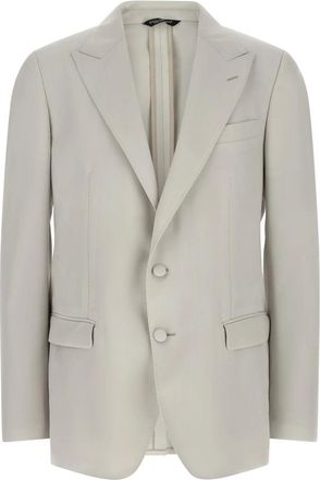 Dolce & Gabbana Homme, Vestes, Gris, Taille: 2XL Blazer Crois&eacute; Taormina