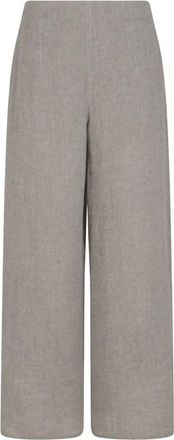 Emporio Armani Femme, Pantalons, Gris, Taille: 46 FR Wide Pantalons