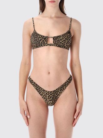 Matine&eacute; Haut de bikini &agrave; imprim&eacute; animalier avec encolure en U