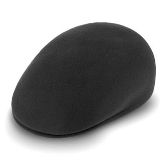 Fiebig Clifton Flatcap | Schieberm&uuml;tze aus 100% Schurwolle | Unisex Schirmm&uuml;tze Made in Italy (61-XL, grau)