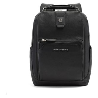 Piquadro Sac &agrave; dos de voyage en cuir pour ordinateur portable 14 pouces - Homme - Sacs - Noir - Taille: ONE Size