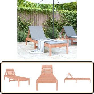 vidaXL Vidaxl - Sonnenliege 199,5x60x74 cm Massivholz Douglasie - Holz Sonnenschirm - Gartenliege - Douglasie M&ouml;bel - Outdoor Lounge - Gartenm&ouml;bel Set