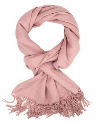 Ella Jonte Damenschal Trendfarbe rosa Schal Herbst Winterschal Wolle Kaschmir