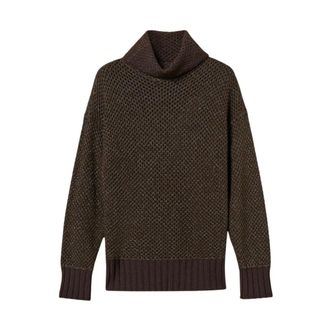 Twinset Col roul&eacute; - Femme - Pulls - Brun - Taille: 38 FR