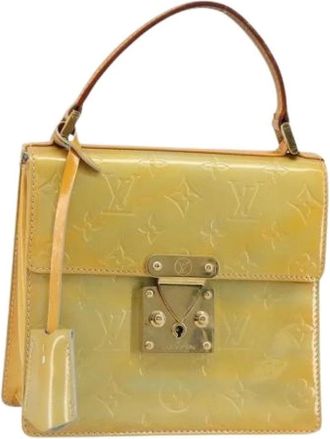 Louis Vuitton Sac &agrave; main vintage en cuir verni Pre-owned - Femme - Pre-owned - Vert - Taille: ONE Size