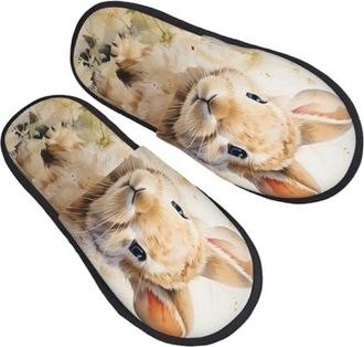 Generic Fleur De Lapin Mignon Fleur De Lapin Homme Femme Chaussures De Maison Respirantes Pantoufles Doux Chaussons Pour Maison Hiver Int&eacute;rieur L