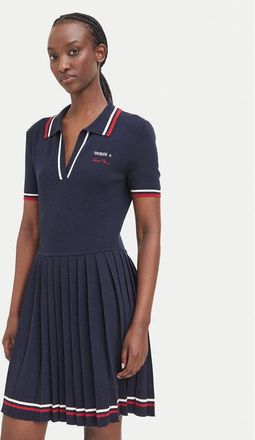 Guess Strickkleid W6BK98 Z2277 Dunkelblau Regular Fit