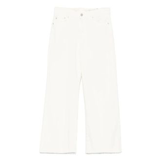 AG - Adriano Goldschmied Femme, Jeans, Beige, Taille: W28 Saige Jean &Eacute;vas&eacute; Court