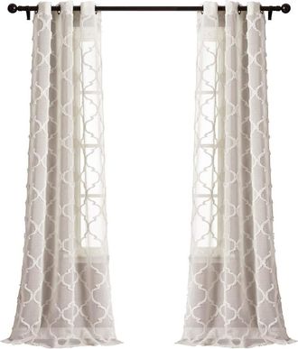 Lush Décor Avon Fenstervorhang, 213,4 x 96,5 cm, Beige