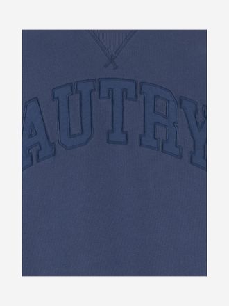 Autry Mens Cotton Sweatshirt With Logo Navy Sweatshirts Sweater