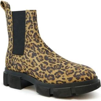 Copenhagen Stiefel - F5cph570 Leopard Suede Chelsea Boots - Gr. 37 (EU) - in Braun - für Damen
