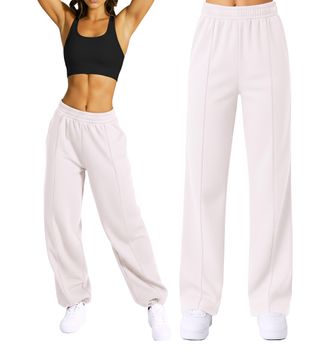 Smilodox Jogginghose Damen Siara, Bequeme & stylische Freizeithose mit elastischem Bund und Seitentaschen, Trainingshose mit verstellbarem Beinabschluss im Ove