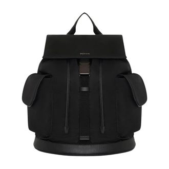 Kiton Homme, Sacs, Noir, Taille: ONE Size Sac de voyage à dos en cuir luxueux