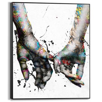 Reinders Wandbild, Liebe, Schlafzimmer, Bilder, Wanddeko, Room Decor, MDF, Mehrfarbig, 50 x 40