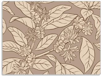 Wallario Glasunterlage/Schneidebrett aus Glas, Florales Muster, Gr&ouml;&szlig;e 30 x 40 cm, Kratzfest, aus Sicherheitsglas