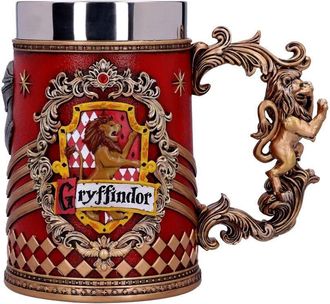 Nemesis Now Harry Potter Gryffindor Hogwarts House Collectable Tankard, Harz, Rot/Goldfarben, 1.25 picometer