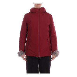 Suns Alya Kunstpelzjacke - - Jackets - Damen - Rot - M