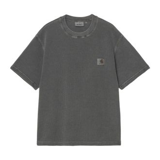 Carhartt Work in Progress Homme, Tops, Gris, Taille: S S/S Nelson Waffle T-Shirt