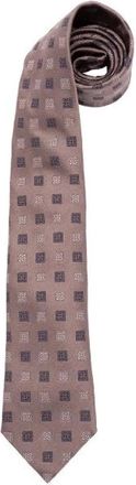 Brunello Cucinelli Seidenkrawatte mit Karomuster - - Accessories - Herren - Braun - ONE SIZE