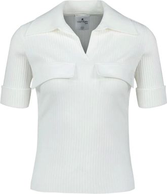 Courr&egrave;ges Damen, Oberteile, Wei&szlig;, SGr&ouml;&szlig;e