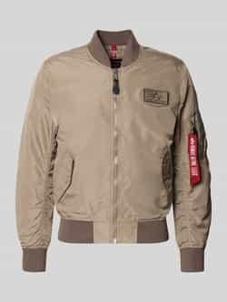 Alpha Industries Regular Fit Bomberjacke mit Logo-Patch