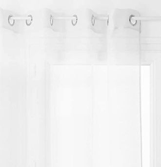 Atmosphera Atmosphera - Voilage Moly - Blanc - 135x240 cm