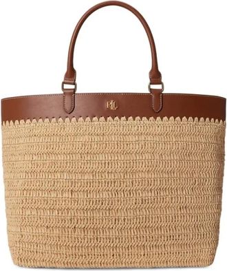 Ralph Lauren Femme, Sacs, Beige, Taille: ONE Size Kyla Tote Large