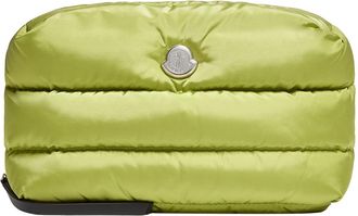 Moncler Moncler Caradoc Quilted Beauty Case, Women, Green, Size: One Size