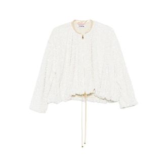Vivetta Vivetta, Femme, Vestes, Blanc, Taille: 38 FR Bomber Jacket