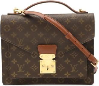 Louis Vuitton Pre-owned Sac Monceau 28 Monogram - Femme - Pre-owned - Brun - Taille: ONE Size