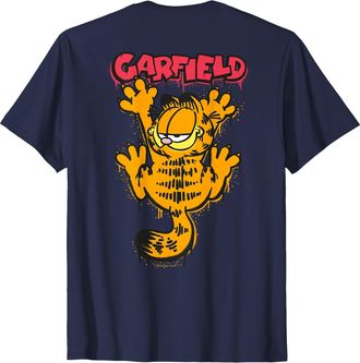 Garfield R&uuml;ckenprint Katze T-Shirt