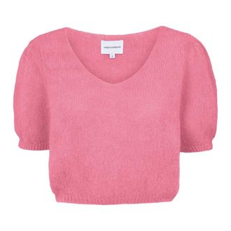 Americandreams Weicher Rosa Pullover Lolanda - - Knitwear - Damen - Rosa - M