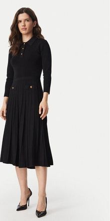 Michael Kors Strickkleid MT683J3BFD Schwarz Slim Fit