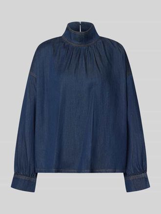 Jake*s Casual Relaxed Fit Jeansbluse aus Lyocell-Baumwoll-Mix