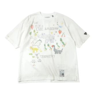 Miharayasuhiro Mihara Yasuhiro, Homme, Tops, Blanc, Taille: M T-shirt imprim&eacute;