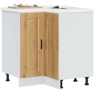 vidaXL Vidaxl - Armoire dangle de cuisine Porto ch&ecirc;ne artisanal
