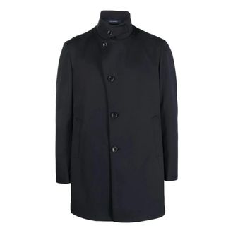 Tagliatore Cappotto in lana vergine e cashmere - - Coats - Herren - Blau - XS