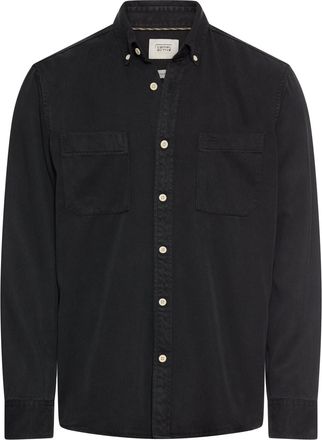 Camel Active Herren Langarm Hemd mit Brusttasche Schwarz, menswear-3XL