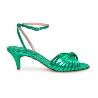 Anna F. Laminierte Sandalen Flats - - Shoes - Damen - Gr&uuml;n - 36 EU