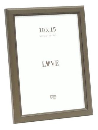 Deknudt Frames S236F8 Bilderrahmen f&uuml;r Format 10x15 cm Khaki Holz zum Aufh&auml;ngen & Aufstellen