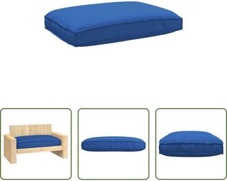 vidaXL vidaXL Au&szlig;enkissen - Kissen K&ouml;nigsblau 120 x 80 x 12 cm Oxford-Stoff