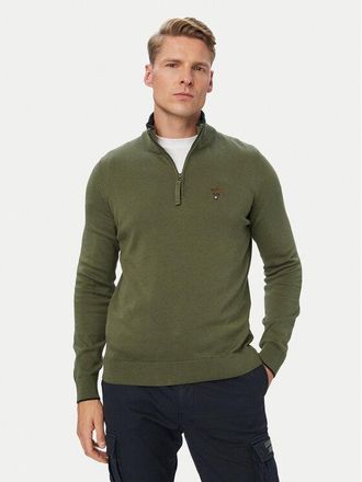 Aeronautica Aeronautica Militare Pullover 262MA1670UL00506 Khakifarben Regular Fit